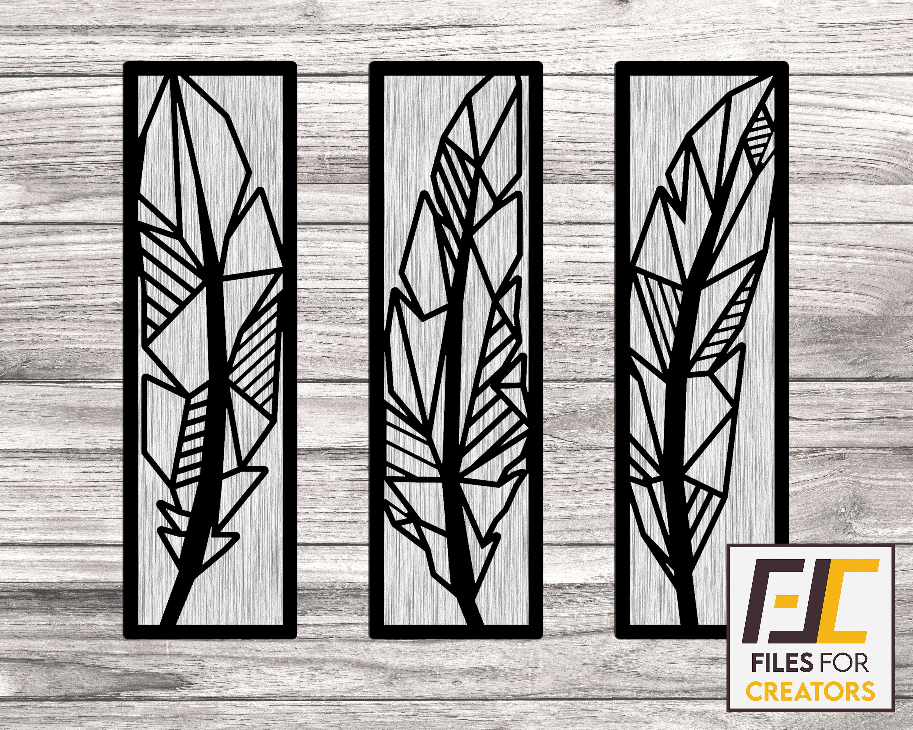 Feathers Laser Cut Svg Dxf Files. Cnc Files for Wood. Wall - Etsy