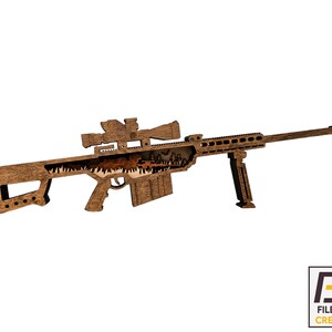 Sniper Rifle Laser Cut SVG, DXF File Instant Download for DIY ...