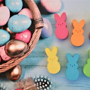 Mini Bunny Peeps Sidewalk Chalk Easter Basket Stuffers - Easter Egg ...