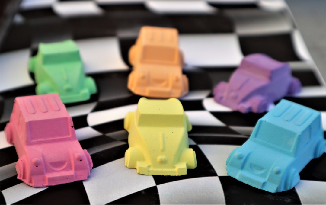 Mini Race Car Birthday Sidewalk Chalk - Boy Birthday Party Favors, Race ...