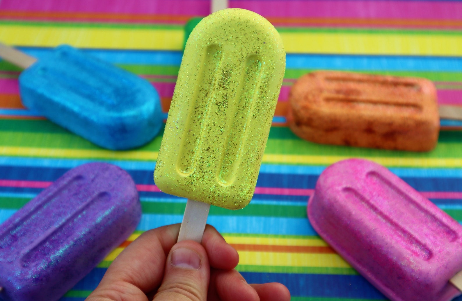 JUMBO Popsicle Party Favor Sidewalk Chalk End of Year Class Gift, Kids ...