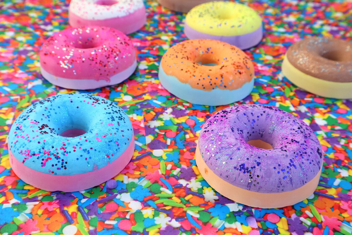 JUMBO Donut Sidewalk Chalk - Sprinkles Donut Theme Birthday Party ...