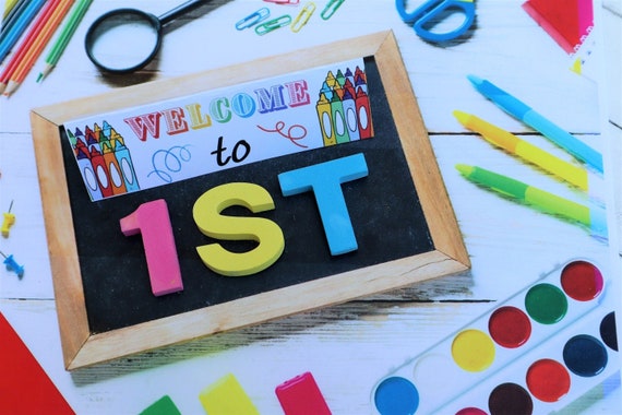 First Day of School Student Gift Mini SIDEWALK CHALK Welcome | Etsy