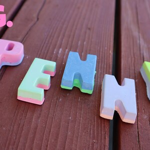 Personalized NAME SIDEWALK CHALK 2 Tone Multi Colored Custom | Etsy