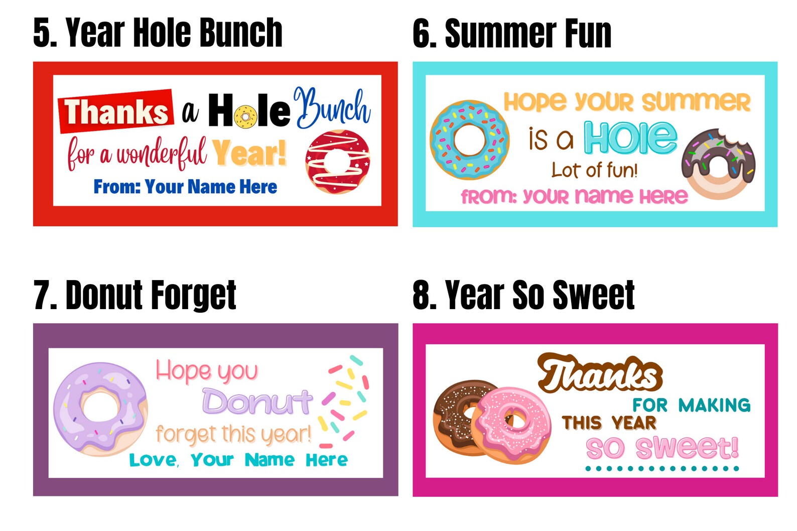 End of Year Class Gift Donut Party Sidewalk Chalk Summer Class Gift for ...