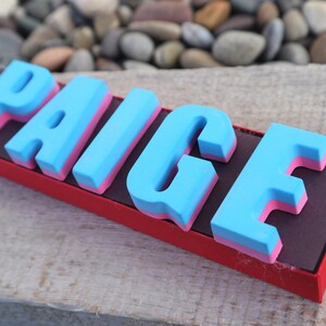 Personalized NAME SIDEWALK CHALK 2 Tone Multi Colored – Custom Gift for ...