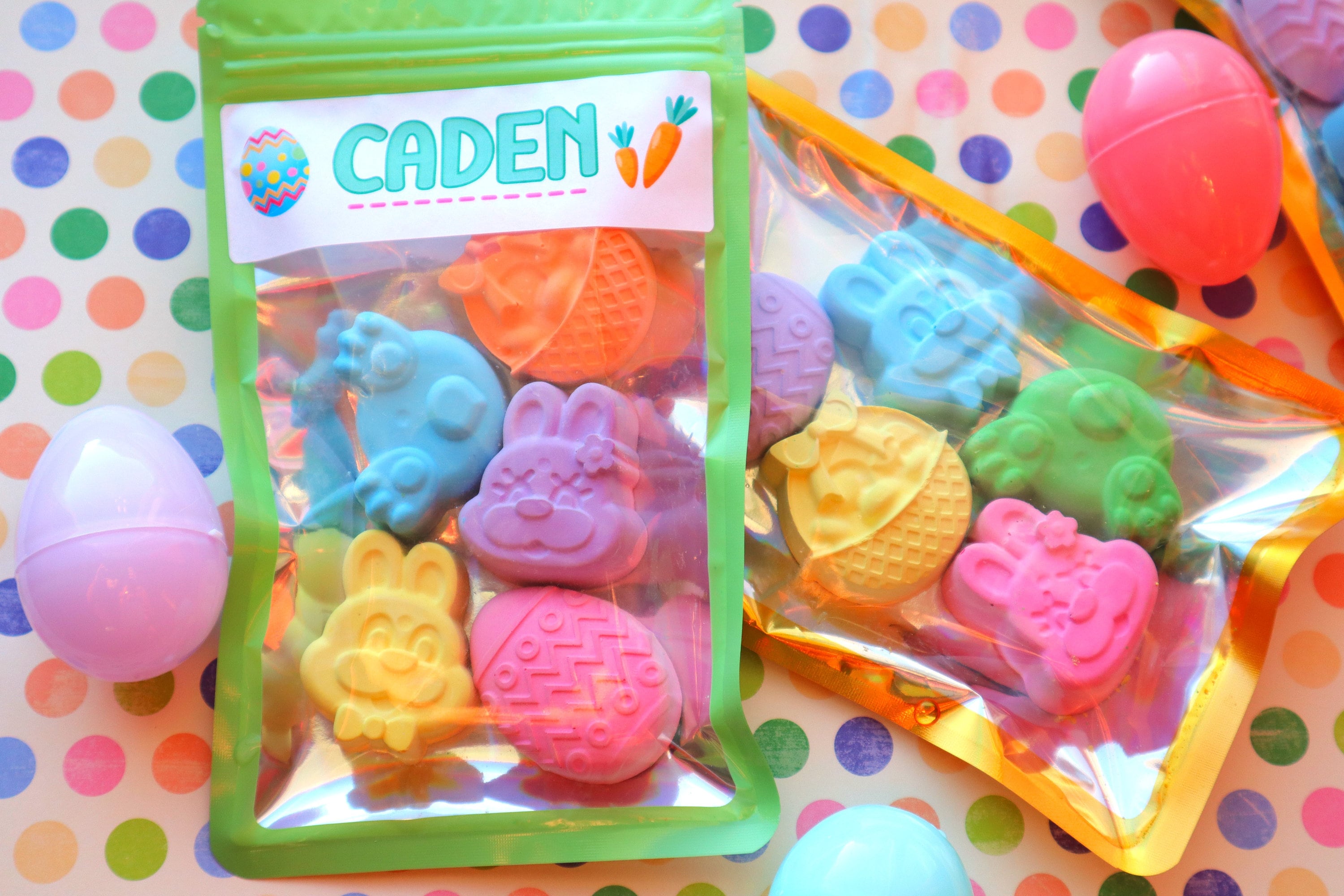 Personalized Easter Sidewalk Chalk - Easter Basket Stuffer, Easter Egg ...