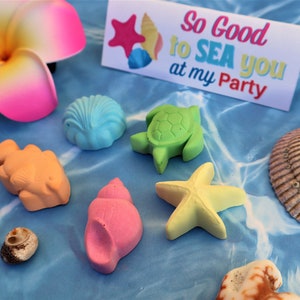 UNDER THE SEA Party Kids Birthday Sidewalk Chalk - Mermaid Birthday ...