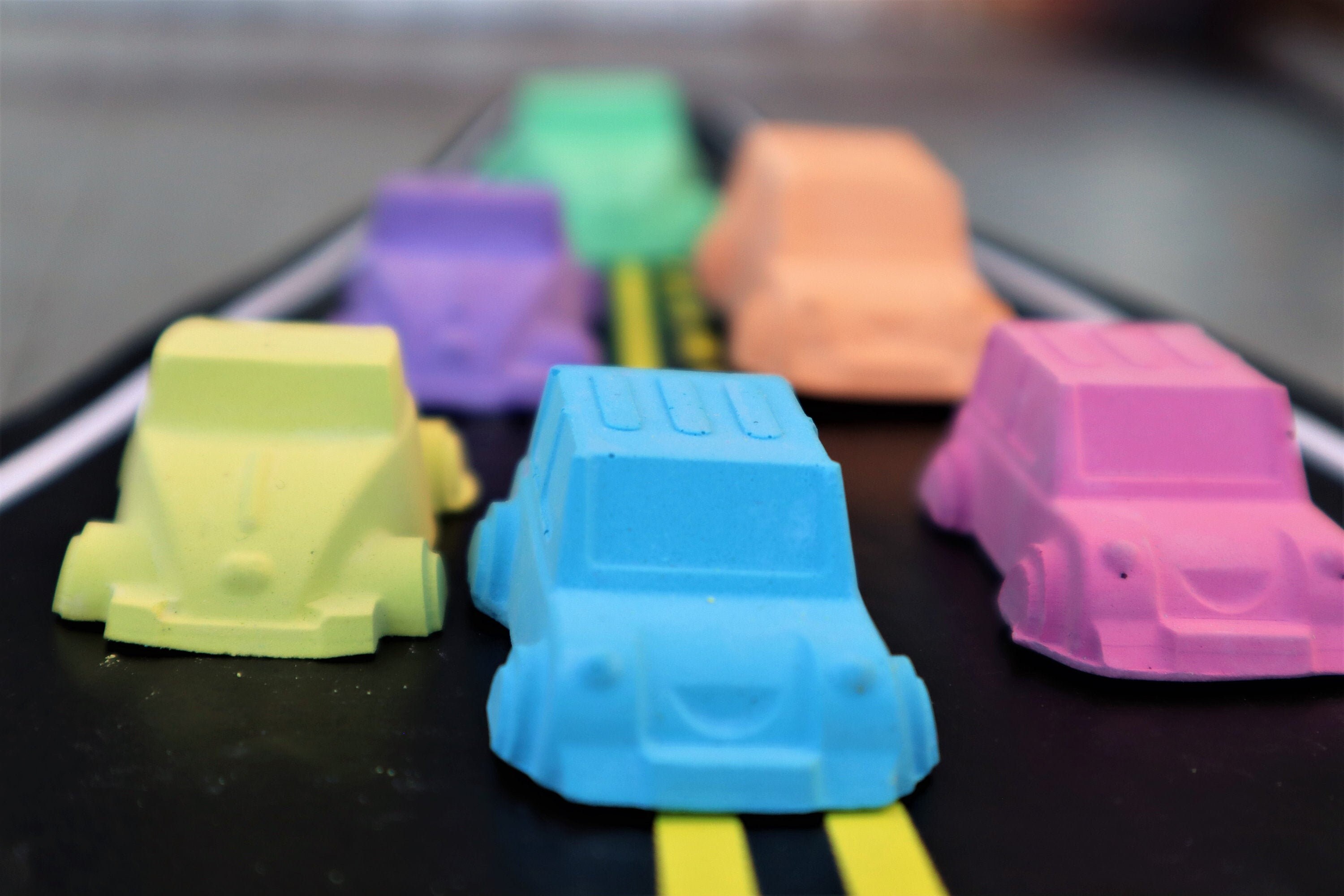 Mini Race Car Birthday Sidewalk Chalk - Boy Birthday Party Favors, Race ...