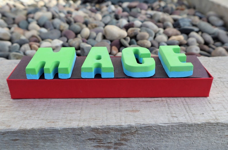 Personalized NAME SIDEWALK CHALK 2 Tone Multi Colored – Custom Gift for ...