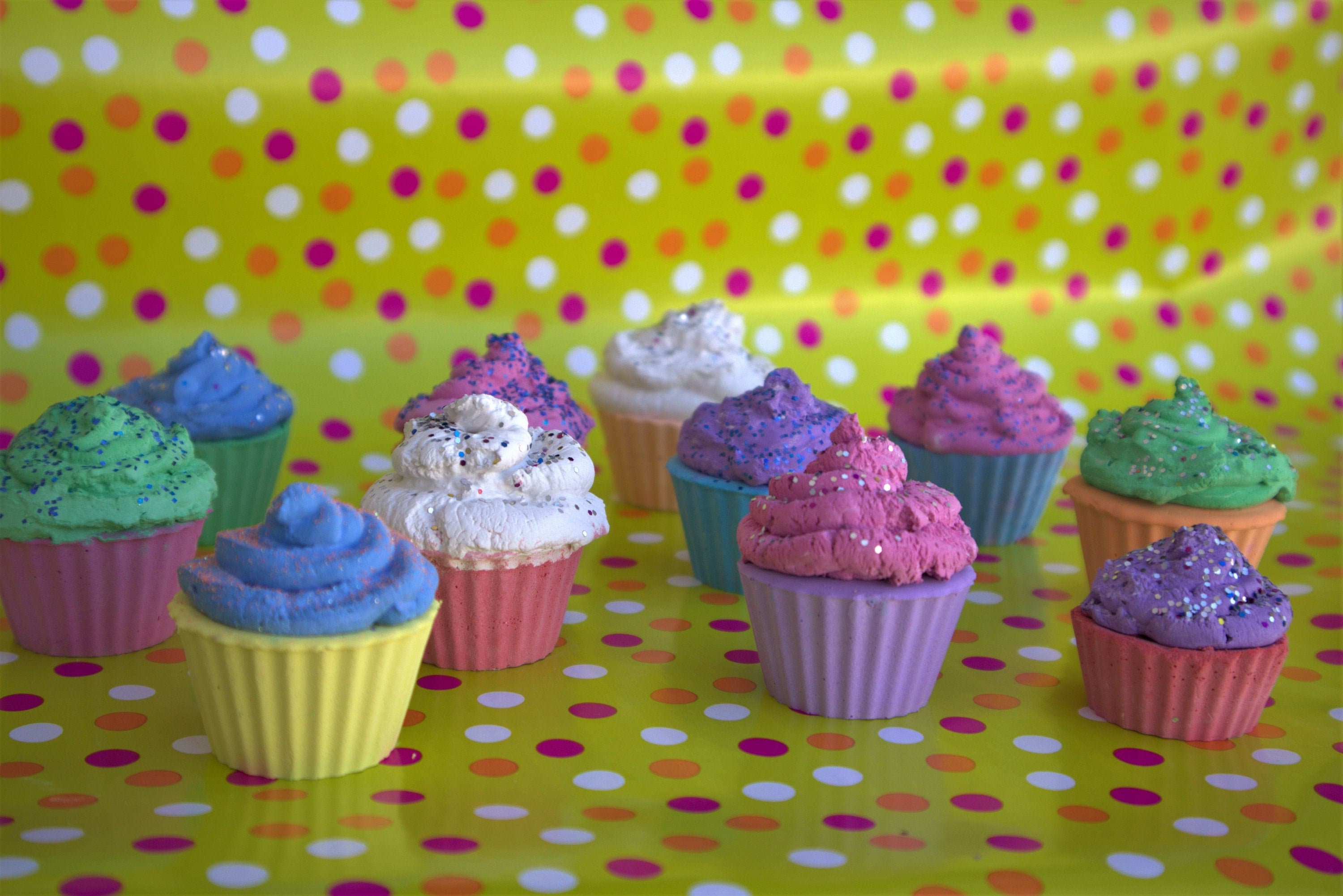 CUPCAKE Sidewalk Chalk Birthday Party Favors for Kids Class - Etsy