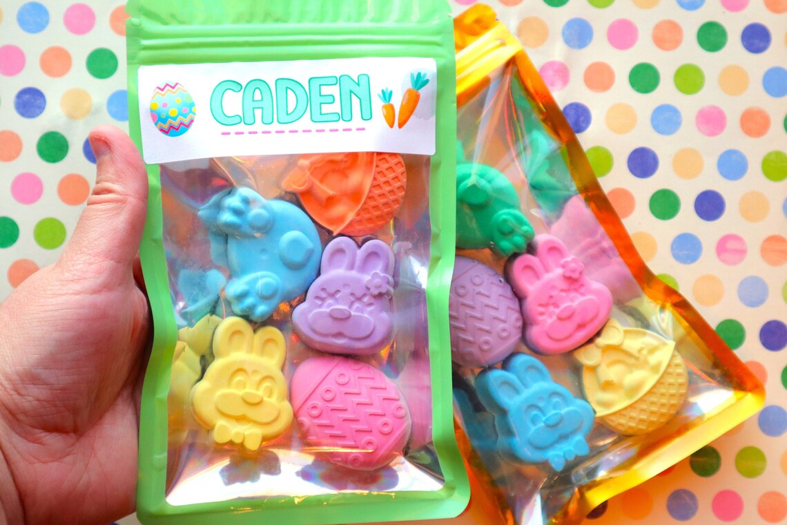 Personalized Easter Sidewalk Chalk - Easter Basket Stuffer, Easter Egg ...