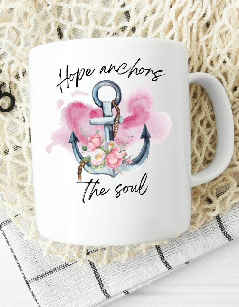 Breast Cancer PNG, Hope Anchors the Soul, Pink Ribbon Sublimation ...