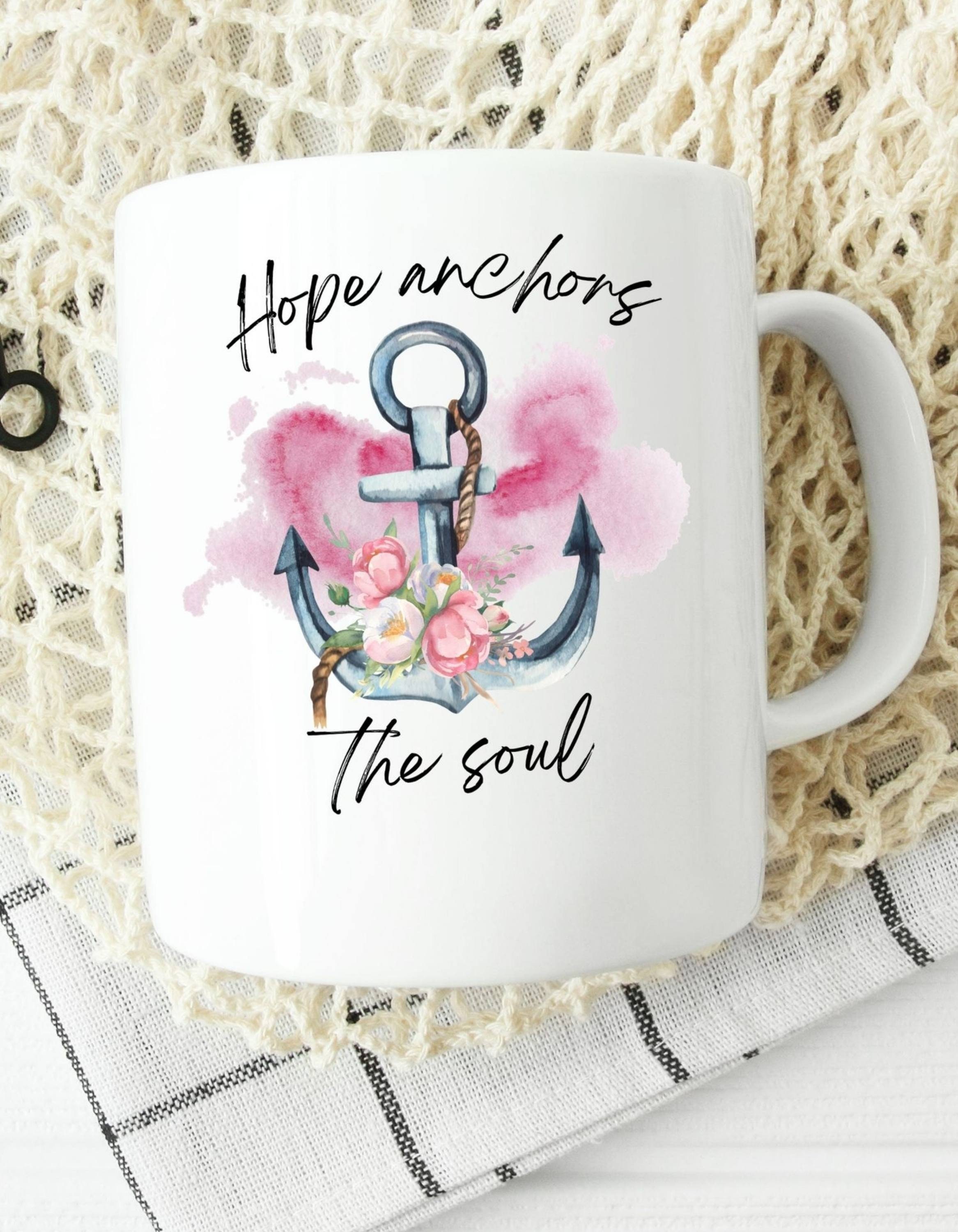 Breast Cancer PNG, Hope Anchors the Soul, Pink Ribbon Sublimation ...