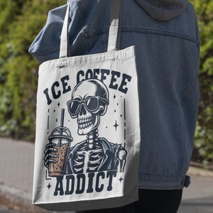 Iced Coffee Skeleton PNG Clipart, Hipster Cold Brew Addict SVG, Quirky ...