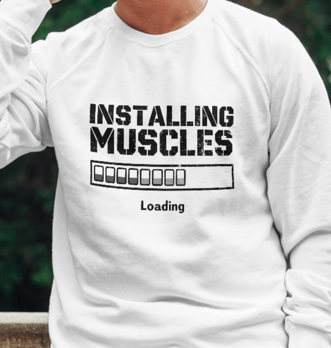 Installing Muscles PNG, Funny Gym Workout Clipart, Fitness Humor ...