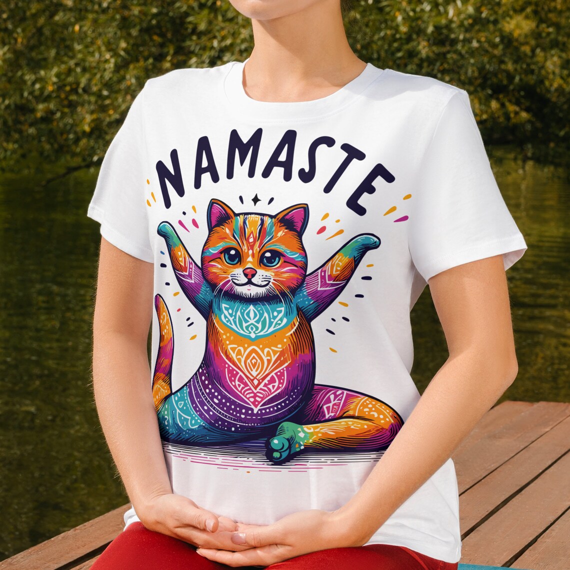 Kitten Yoga PNG Clipart Gift for Cat Lovers Zen Kitty - Etsy