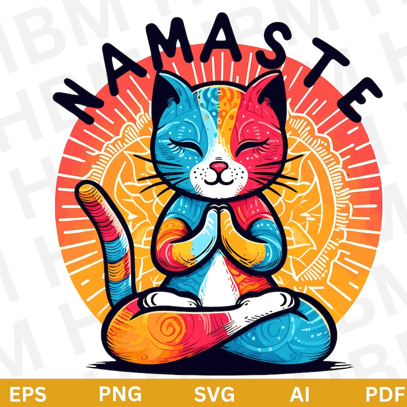 Peace Cat Clipart - Etsy UK