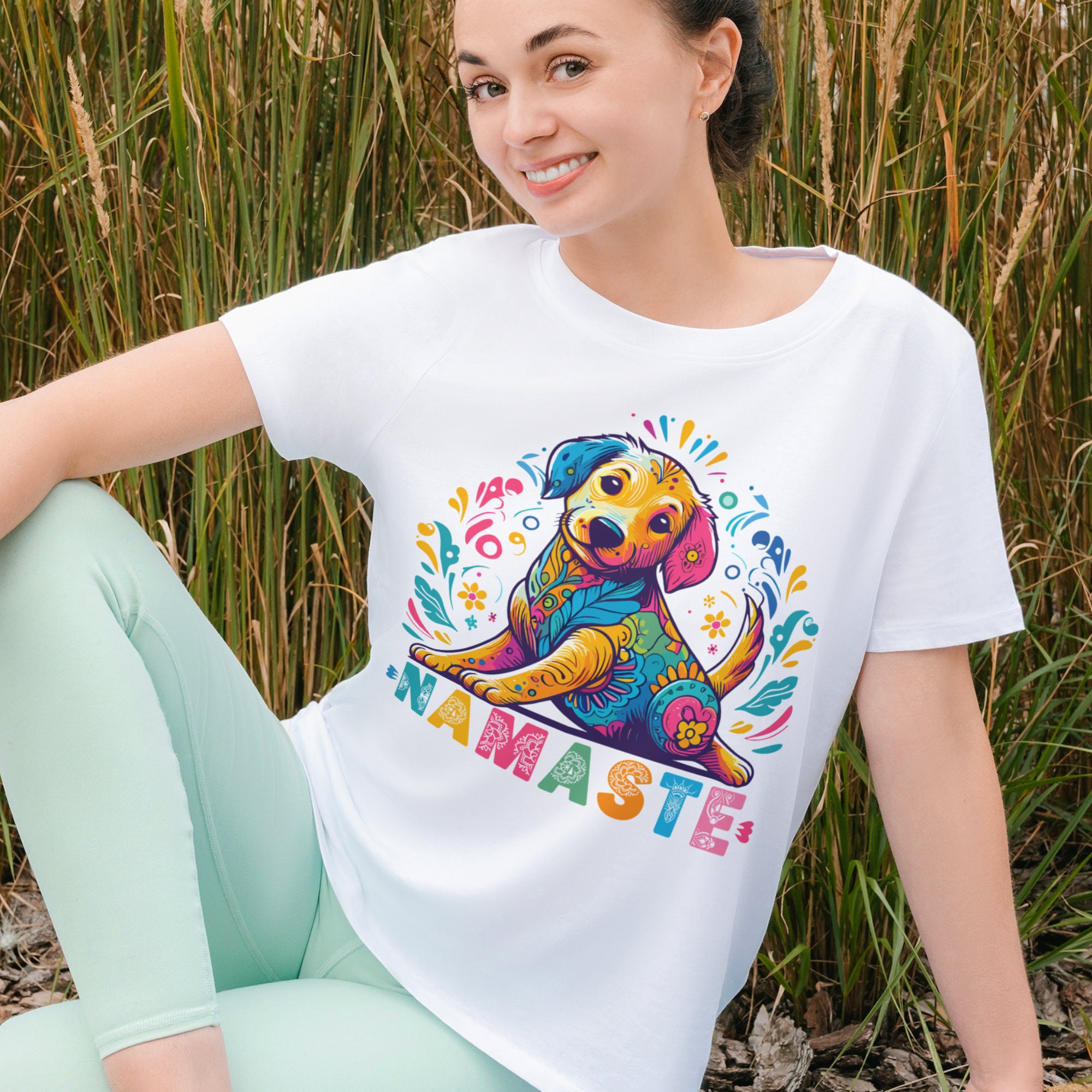 Dog Yoga PNG Clipart, Namaste SVG Gift, Mindful Canine, Puppy Zen ...