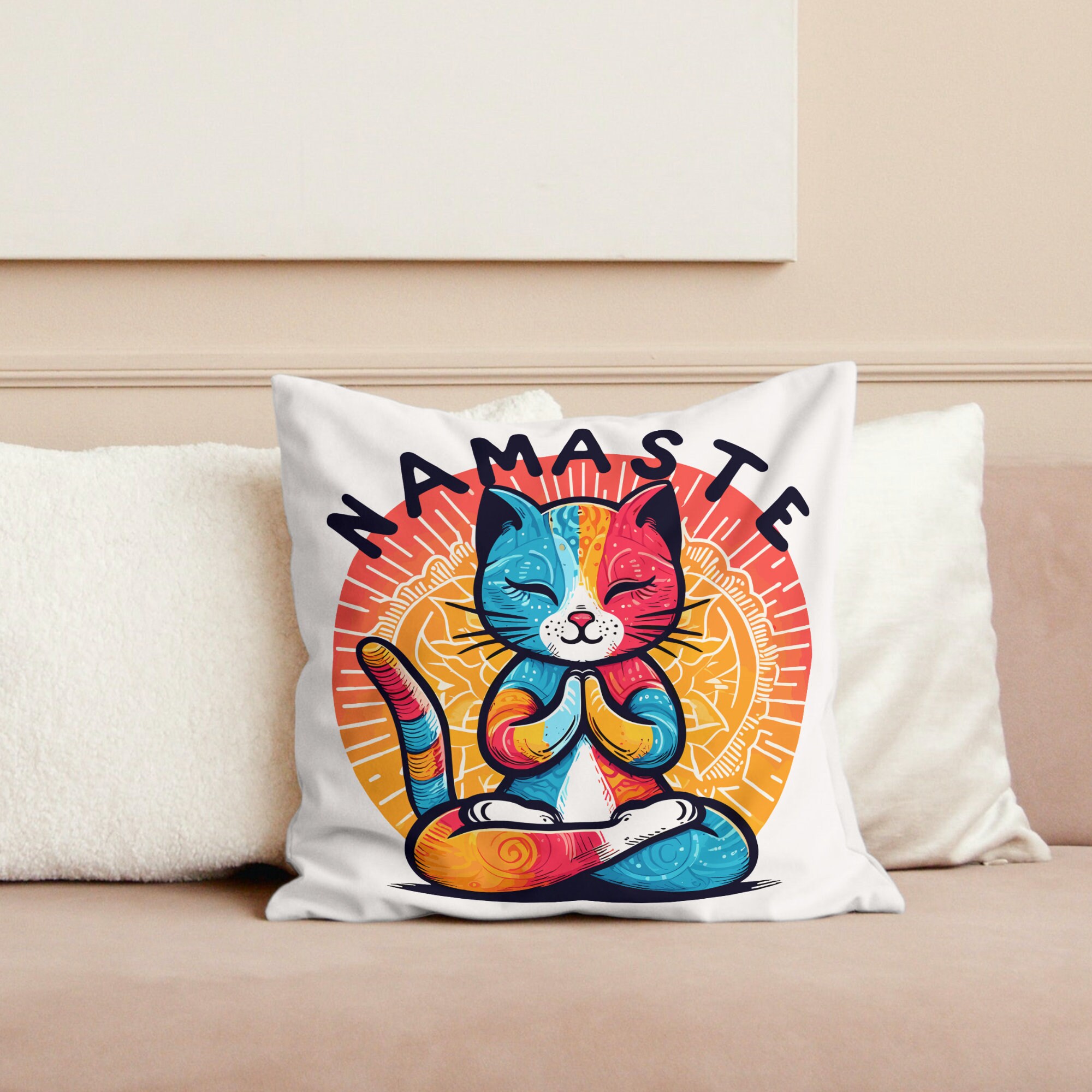 Cat Yoga PNG Clipart Gift for Kitten Lovers Zen Kitty - Etsy