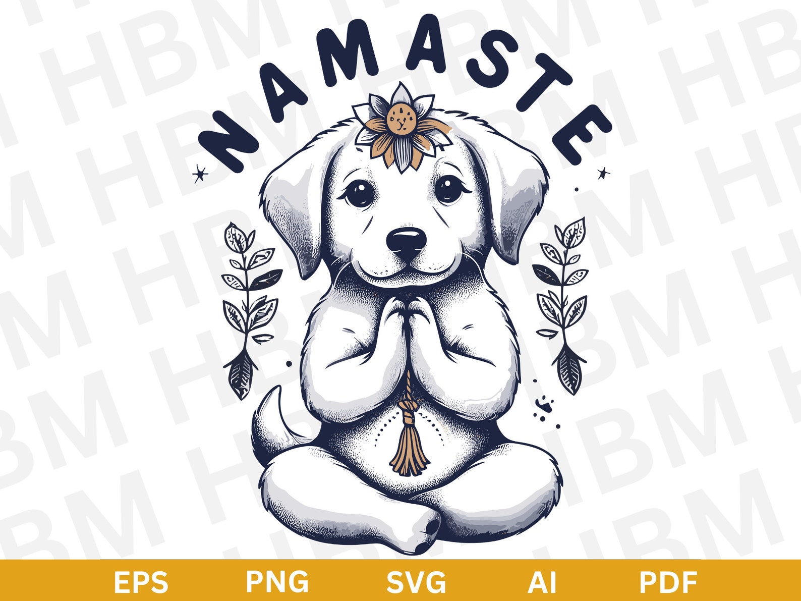 Dog Yoga PNG Clipart, Namaste SVG Gift, Mindful Canine, Puppy Zen ...