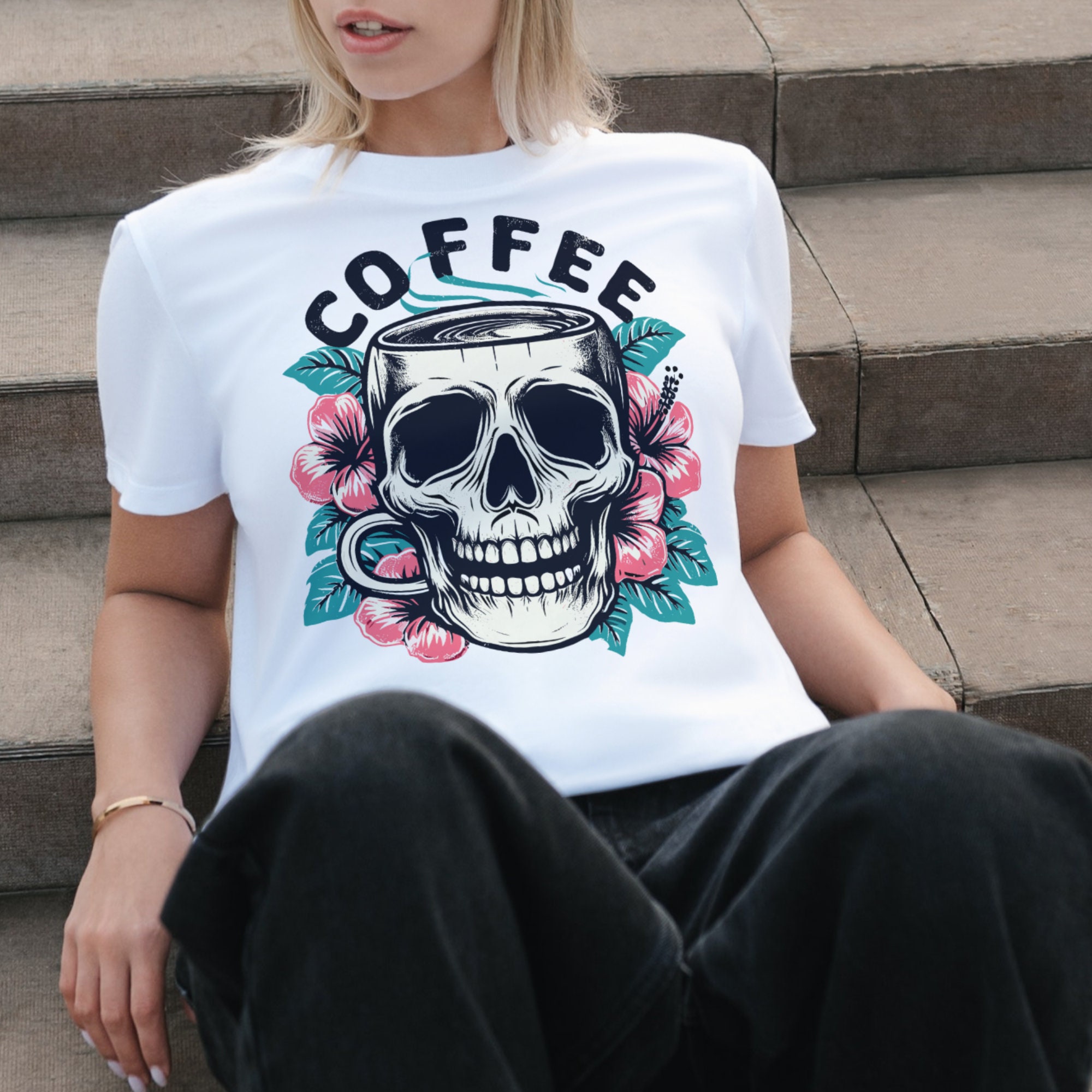 Coffee Skull Mug PNG Clipart Espresso Unisex SVG Caffeine - Etsy