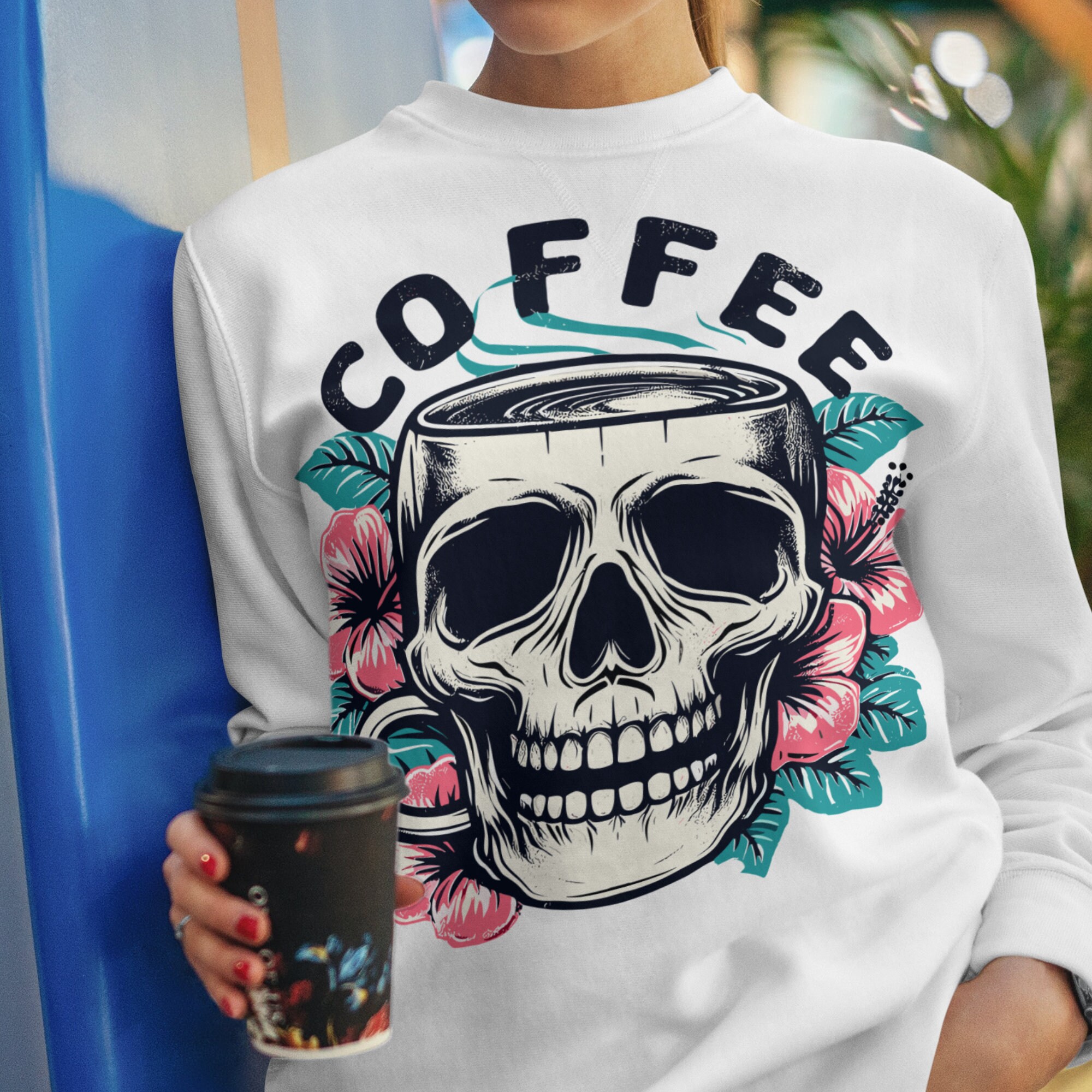 Coffee Skull Mug PNG Clipart Espresso Unisex SVG Caffeine - Etsy