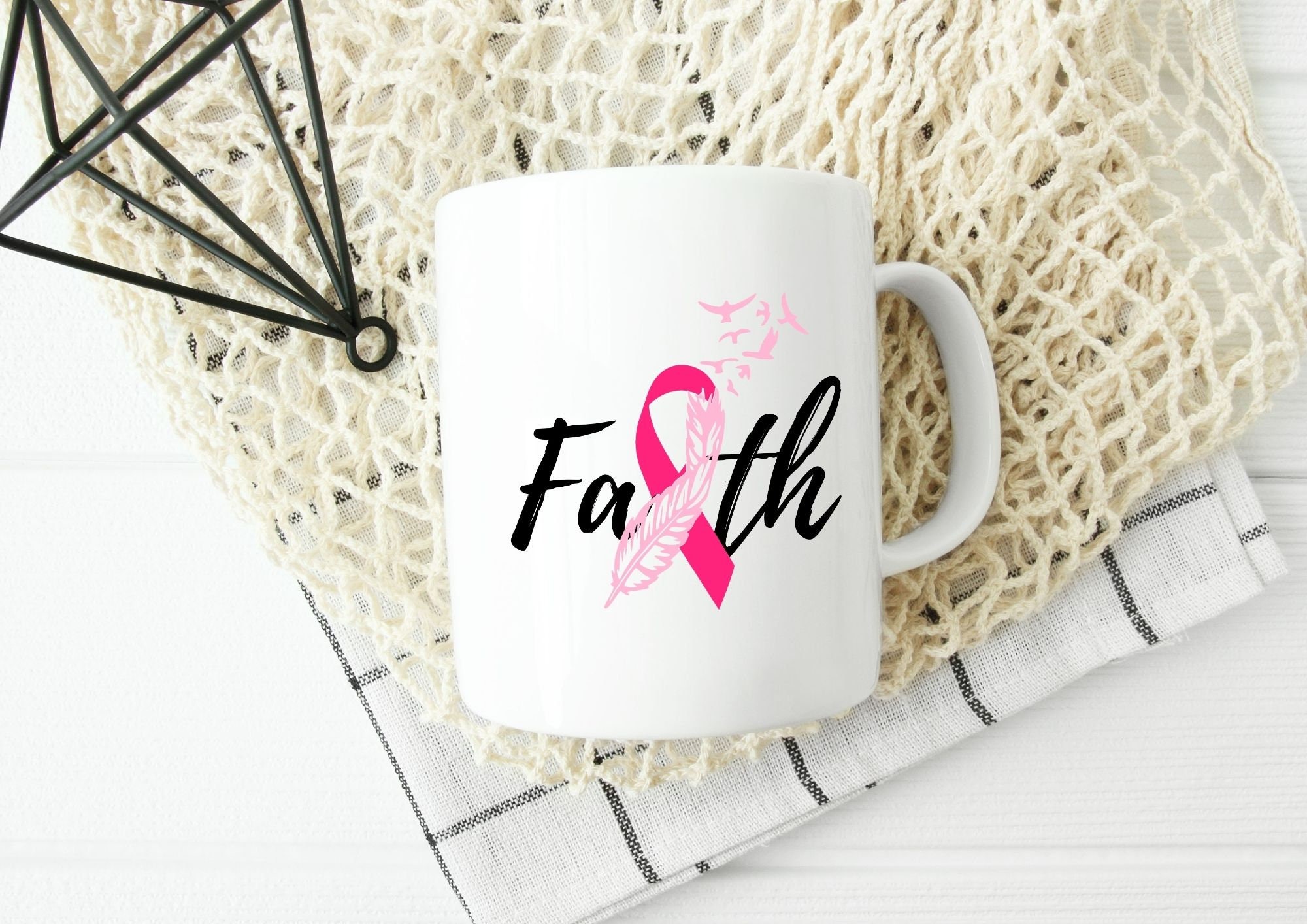 Breast Cancer, Faith Pink Ribbon, Sublimation, Pink, Breast Cancer ...