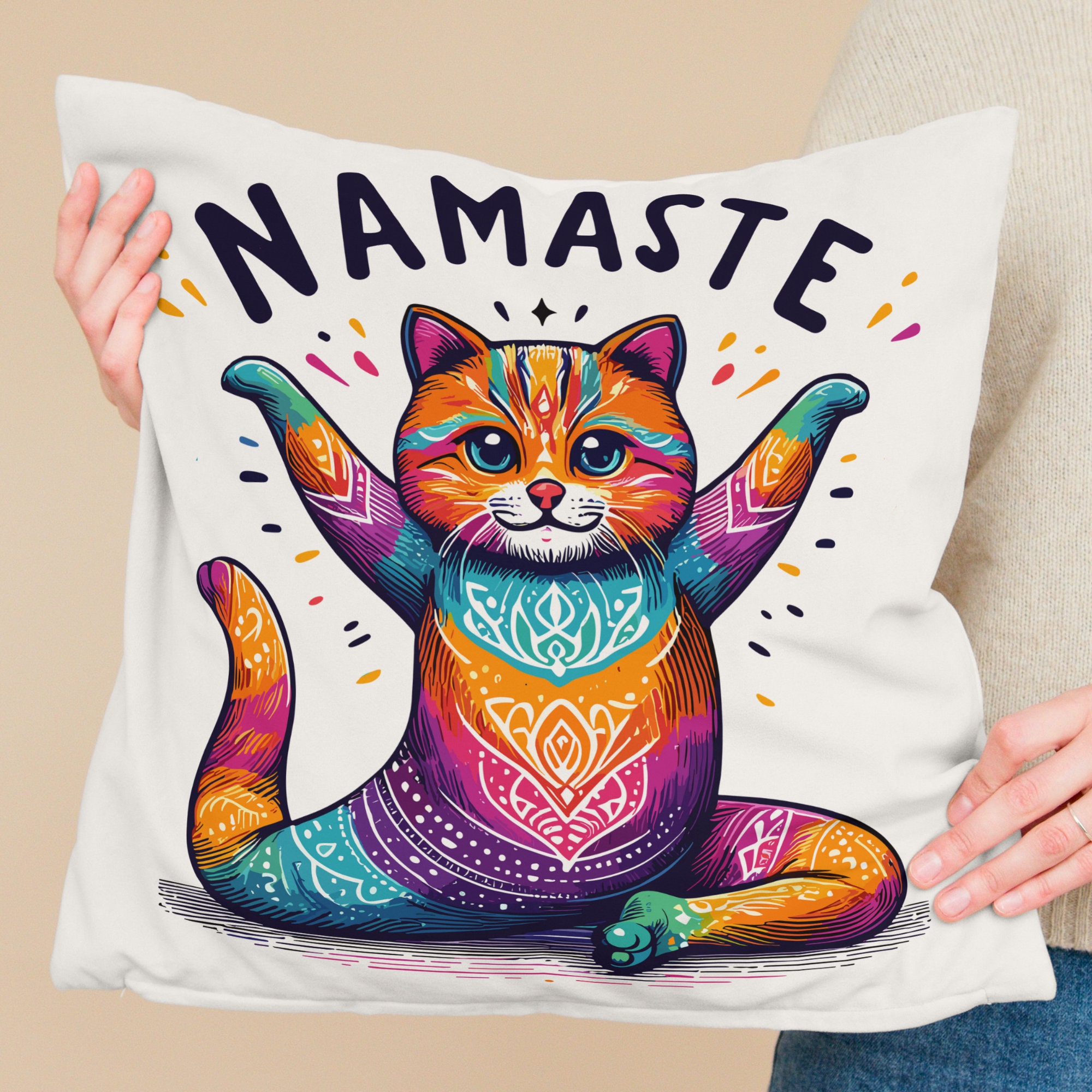 Kitten Yoga PNG Clipart, Gift for Cat Lovers, Zen Kitty, Purr-fectly ...