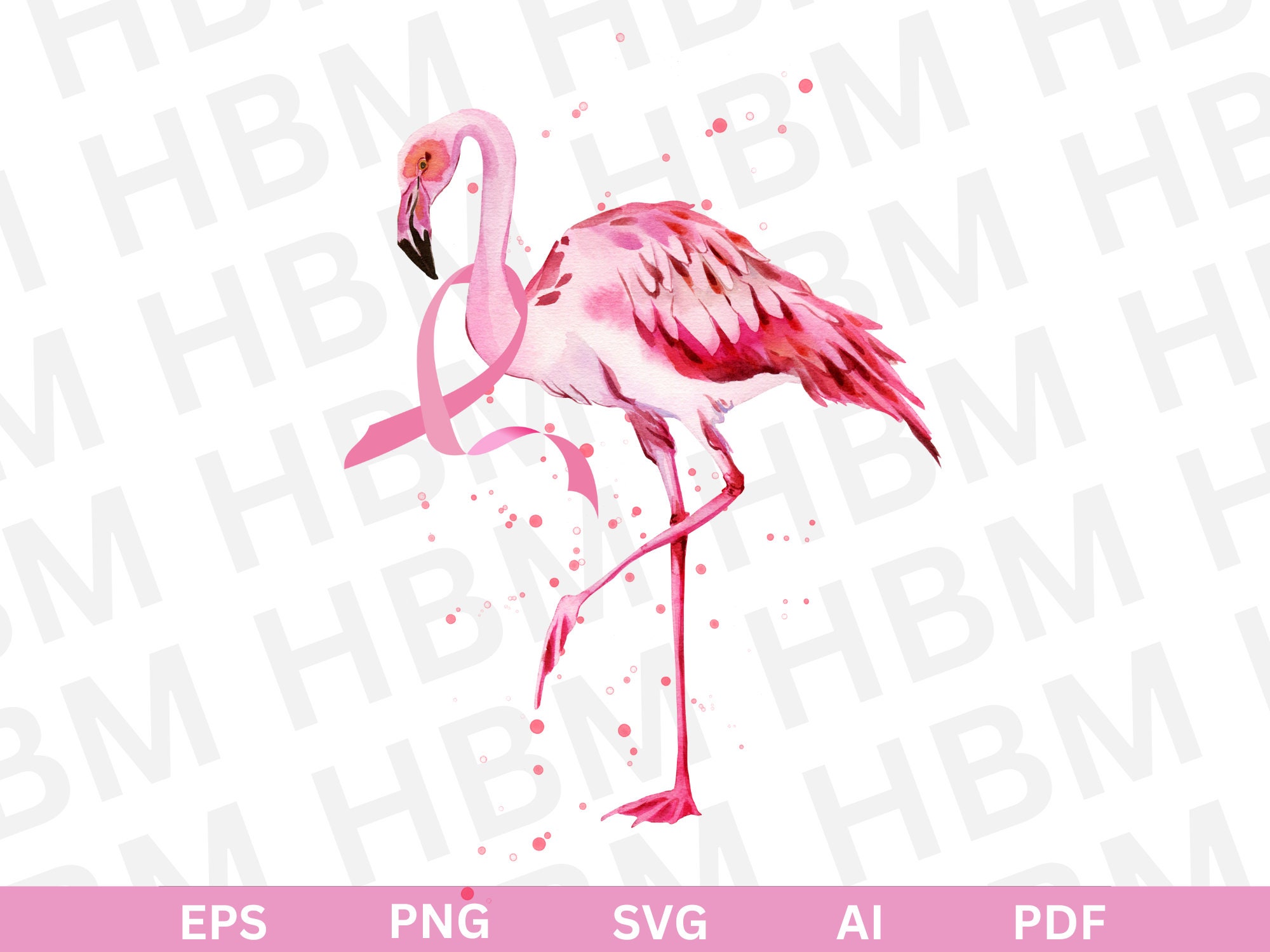 Breast Cancer, Flamingo, Sublimation, Flower, Pink Breast Cancer ...