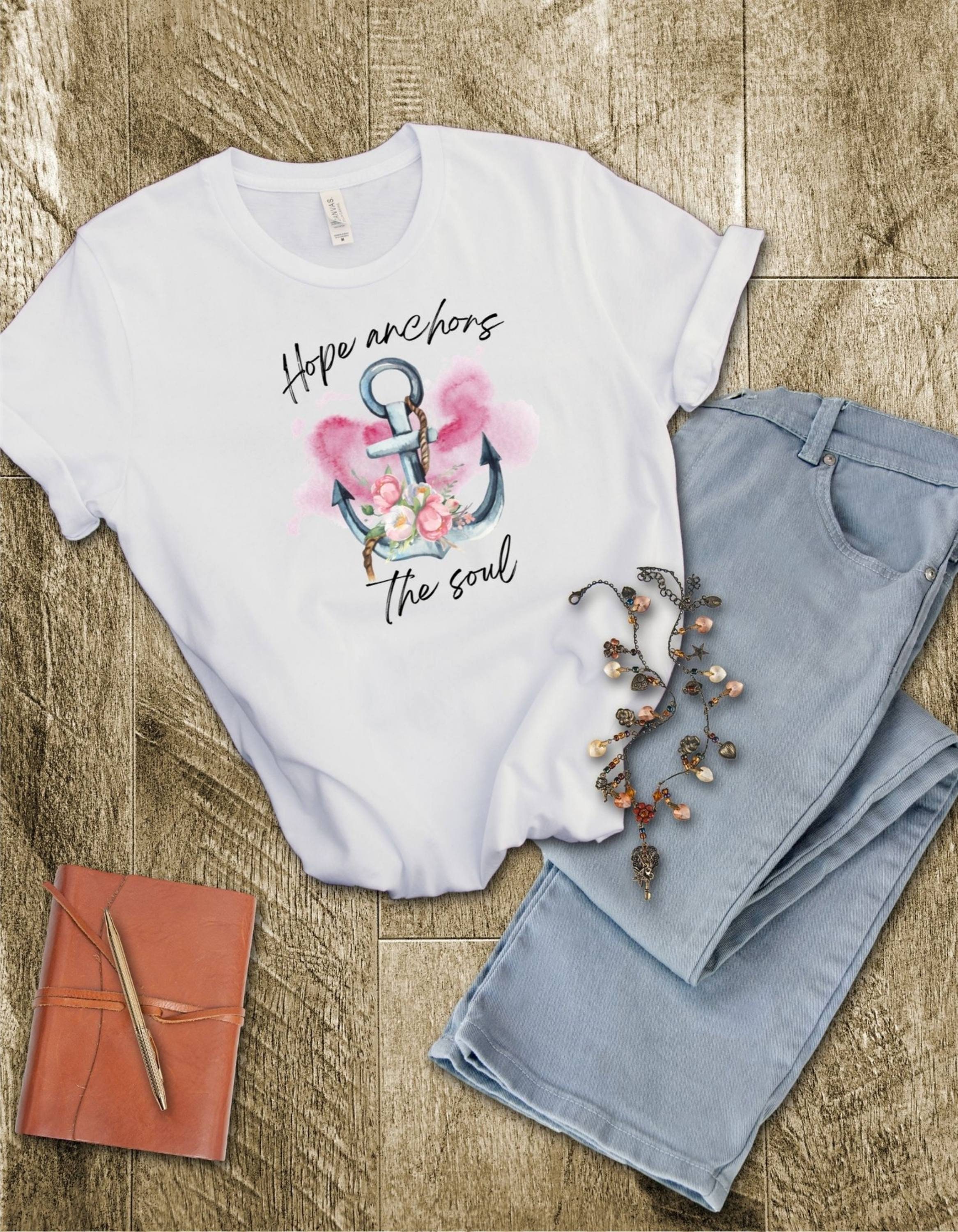 Breast Cancer PNG, Hope Anchors the Soul, Pink Ribbon Sublimation ...