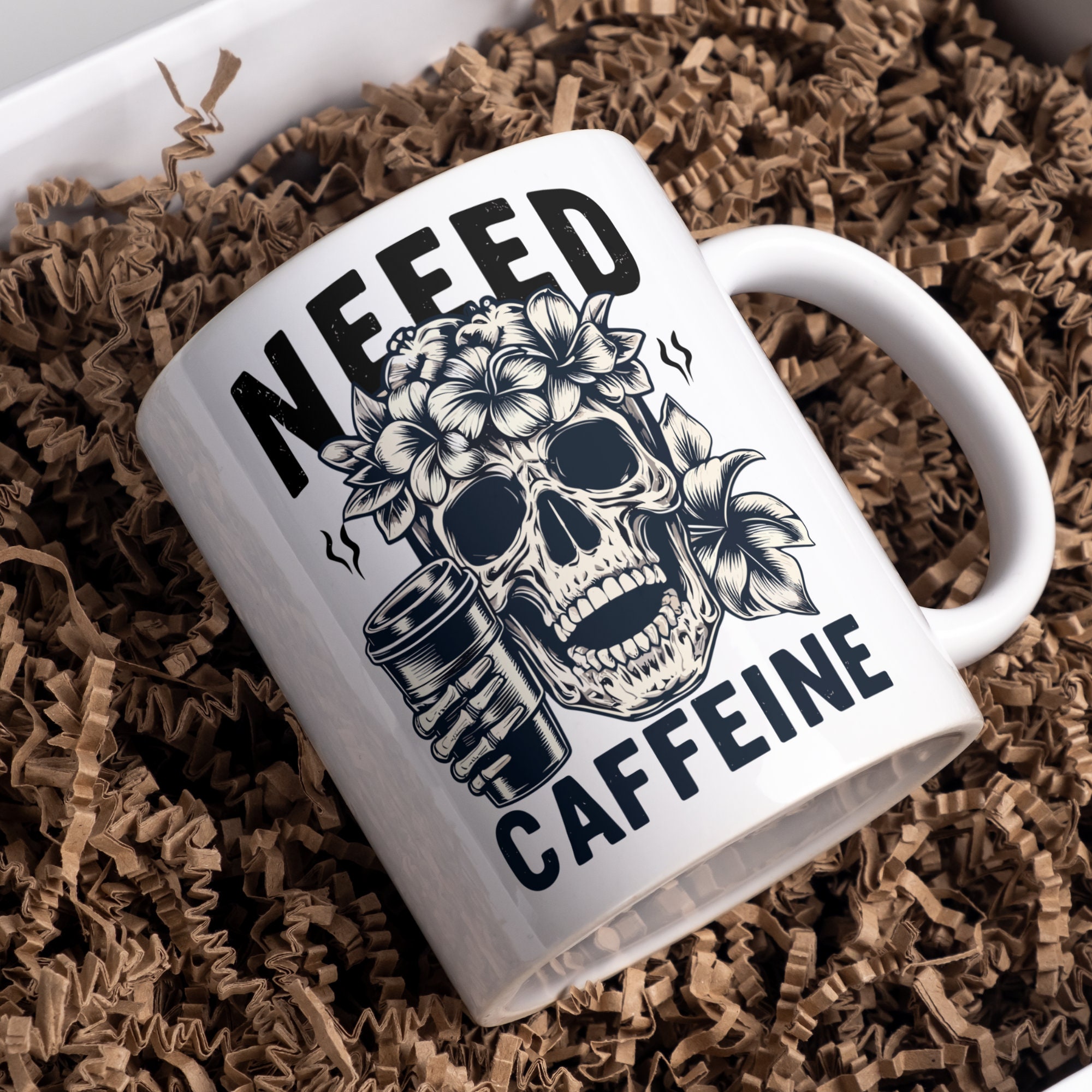 Coffee Hawaiian Skull PNG Clipart Espresso SVG Caffeine EPS - Etsy