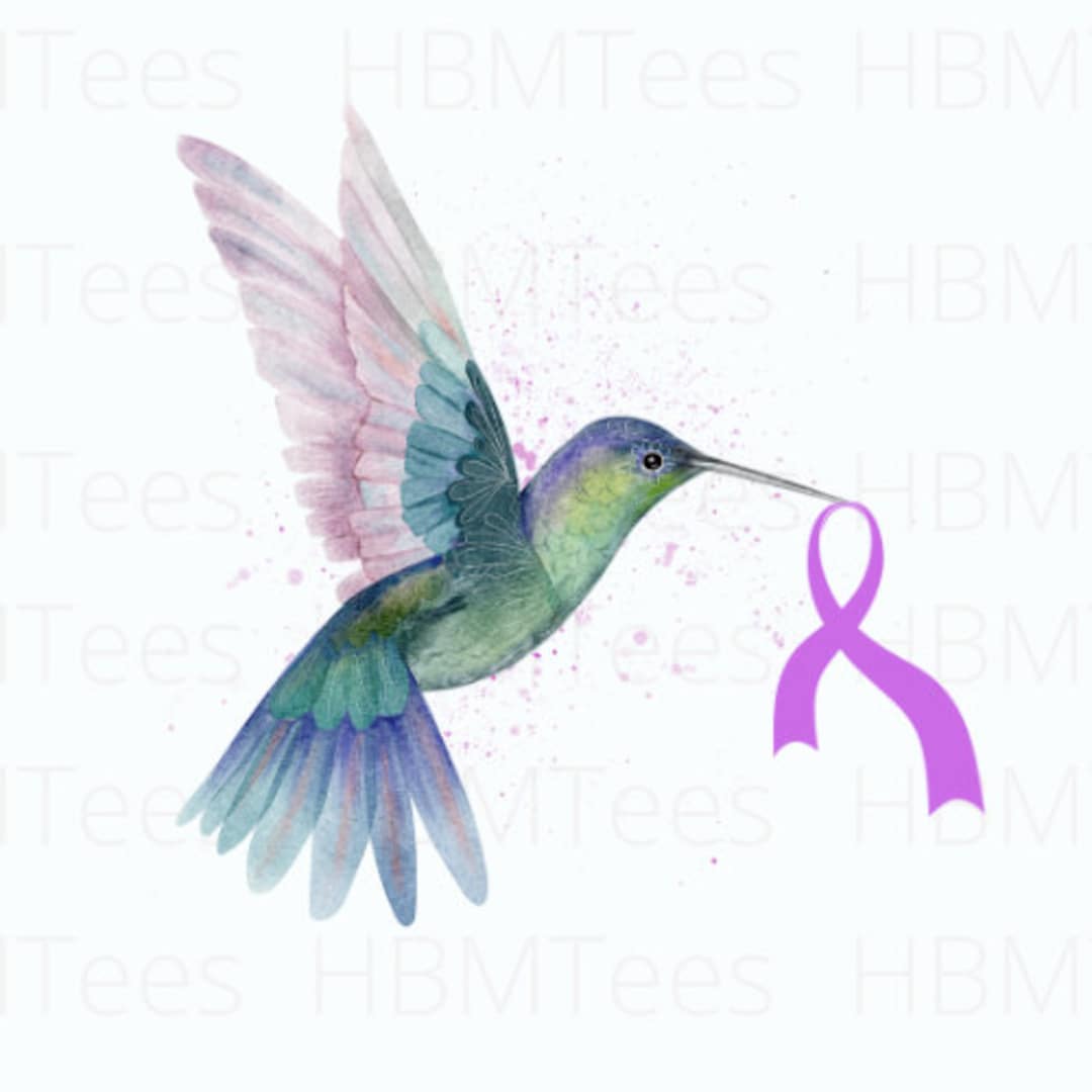 Hummingbird, Sublimation, Cancer, Purple, Cancer Awareness, Cancer ...