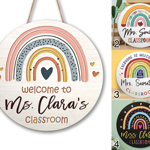 Welcome to Art Class Art Teacher Door Hanger Classroom - Etsy