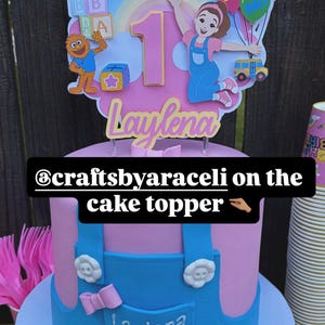 Ms. Rachel Custom First Birthday Cake Topper: Rainbow, Balloons - Etsy