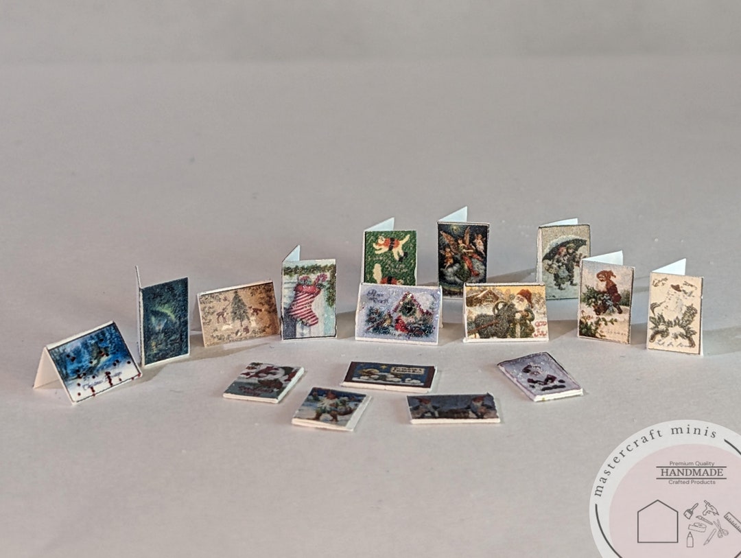 1:24 Scale Christmas Cards 55 Printable - Etsy