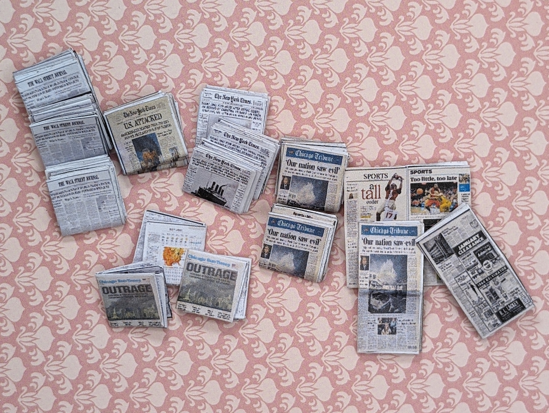 1:24 Scale Newspapers, Postcards, Shipping Labels, and Stamps - 4 More ...