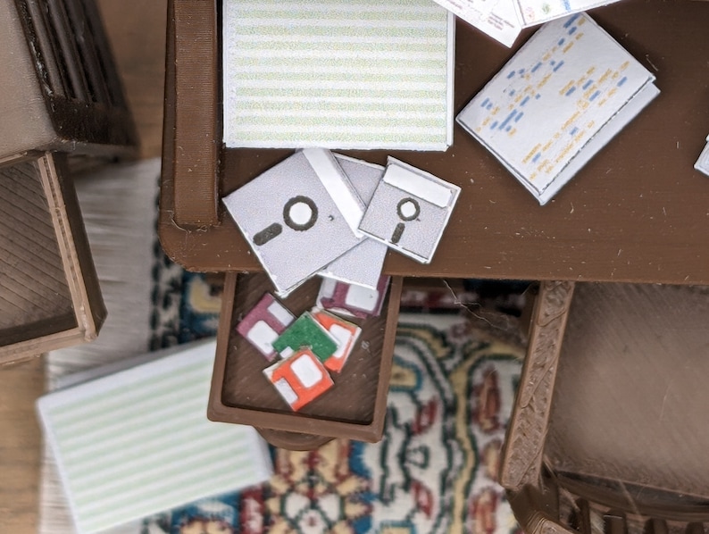 1:24 Scale Computer Artifacts - Programs, Green Bar Paper, Printouts ...