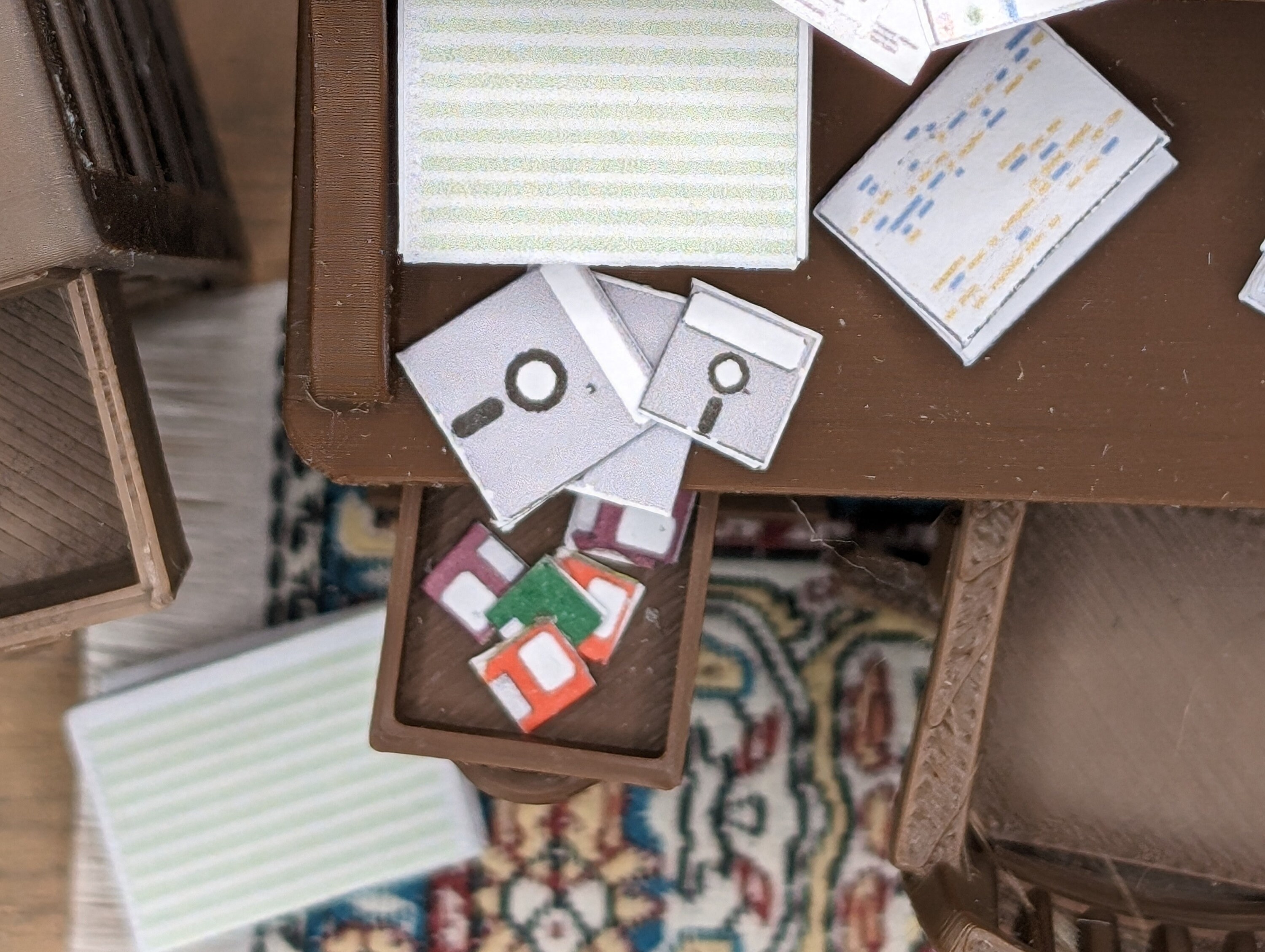 1:24 Scale Computer Artifacts - Programs, Green Bar Paper, Printouts ...