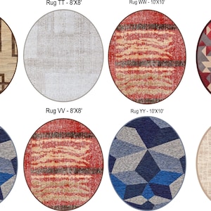 1:24 Scale Dollhouse Rugs - 50+ Different Styles, Shapes, and Sizes to ...