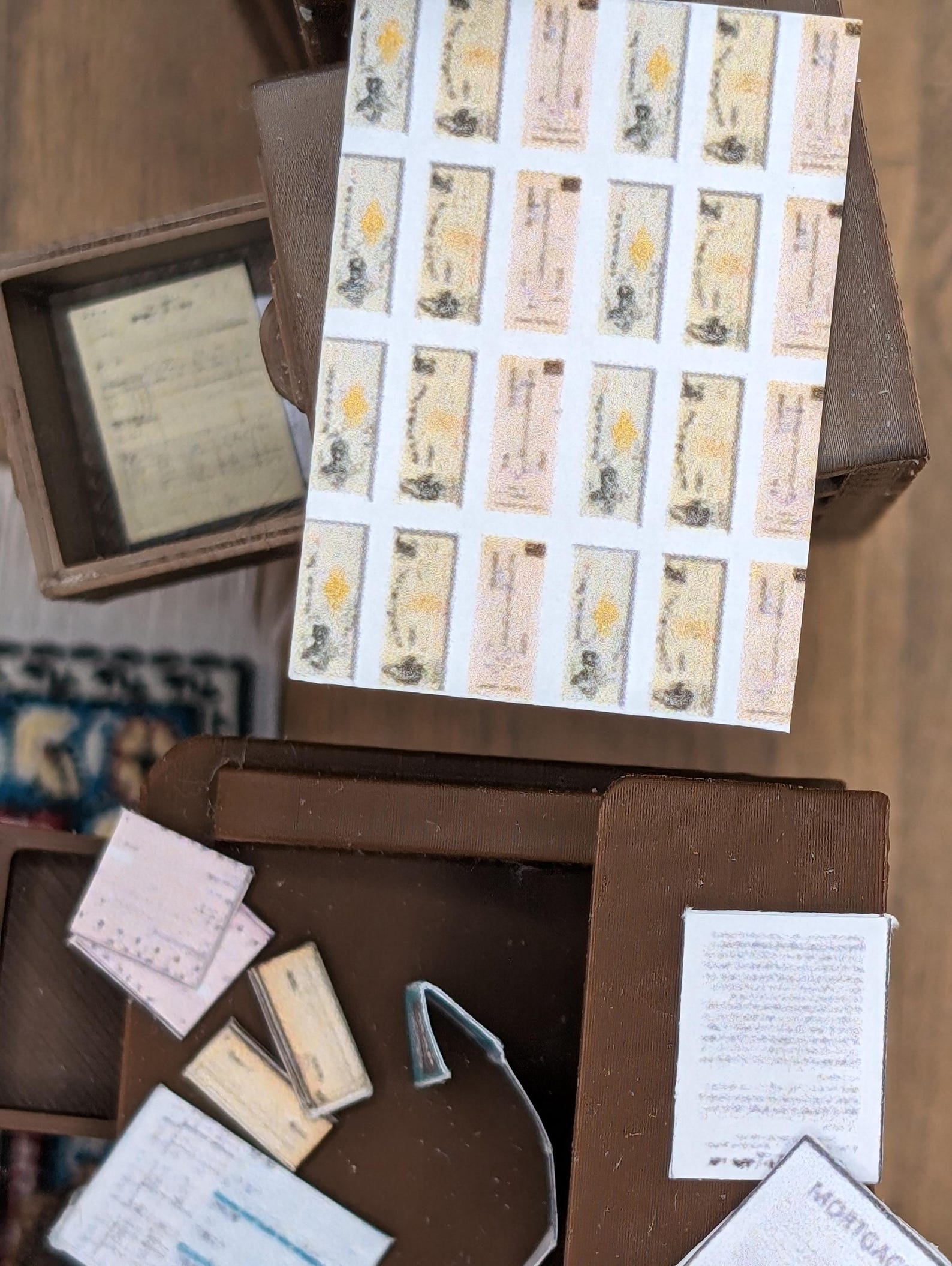 1:24 Scale 70+ Office Documents - Checks / Desk and Office Clutter ...