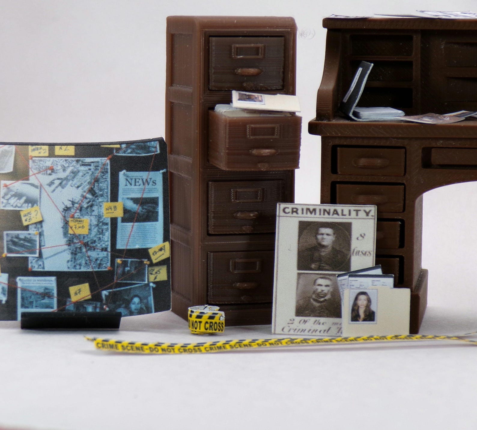 1:24 Scale Crime Scene Ephemera - Evidence, Photographs, Documents ...