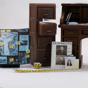 1:24 Scale Crime Scene Ephemera - Evidence, Photographs, Documents ...