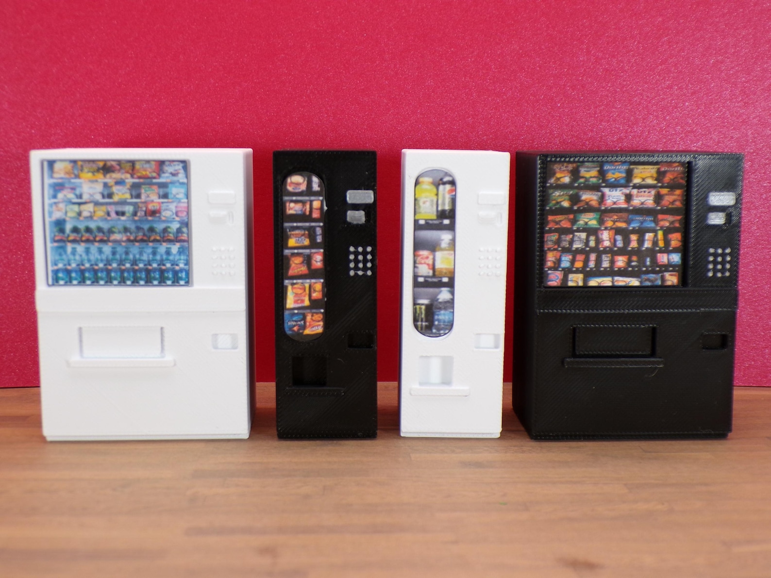 1:24 Scale Miniature Snack Vending Machines (set of 2) | Dollhouse Food ...