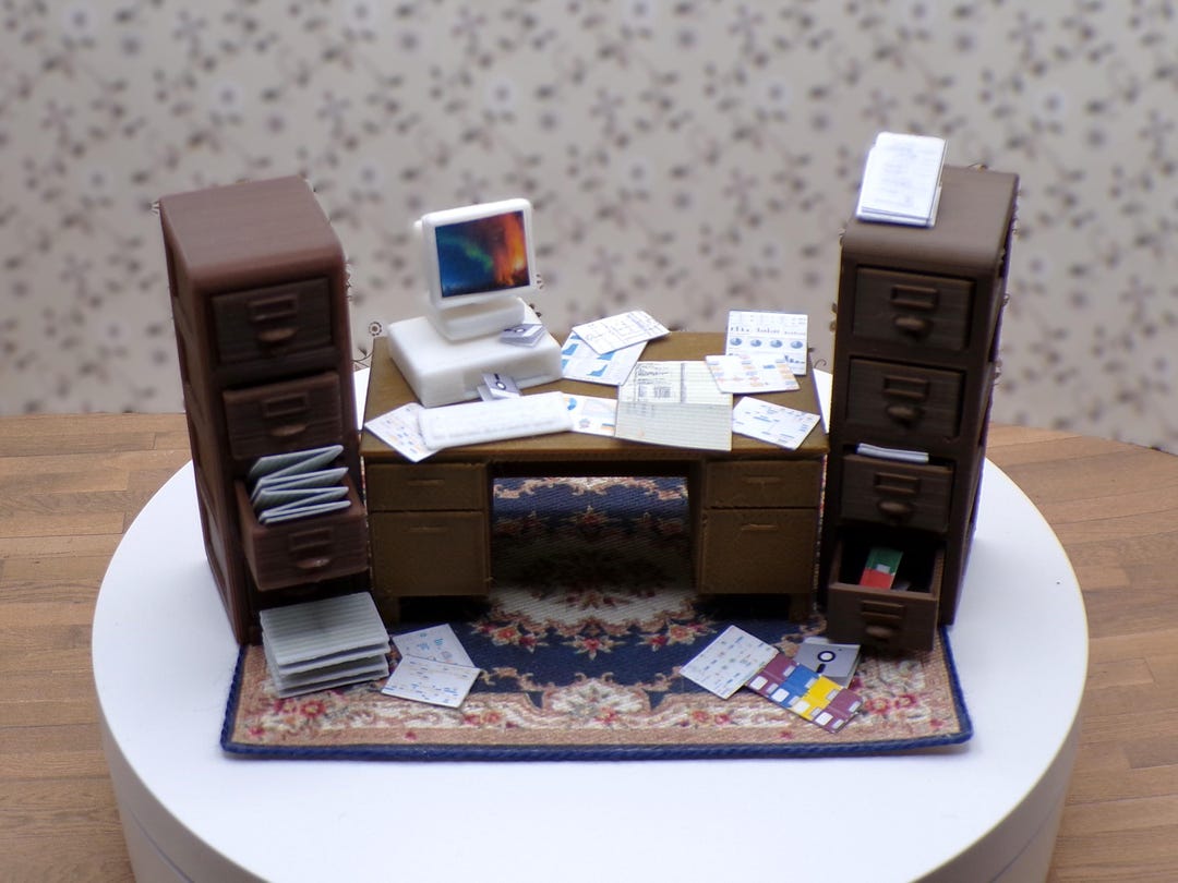 1:24 Scale Computer Artifacts - Programs, Green Bar Paper, Printouts ...