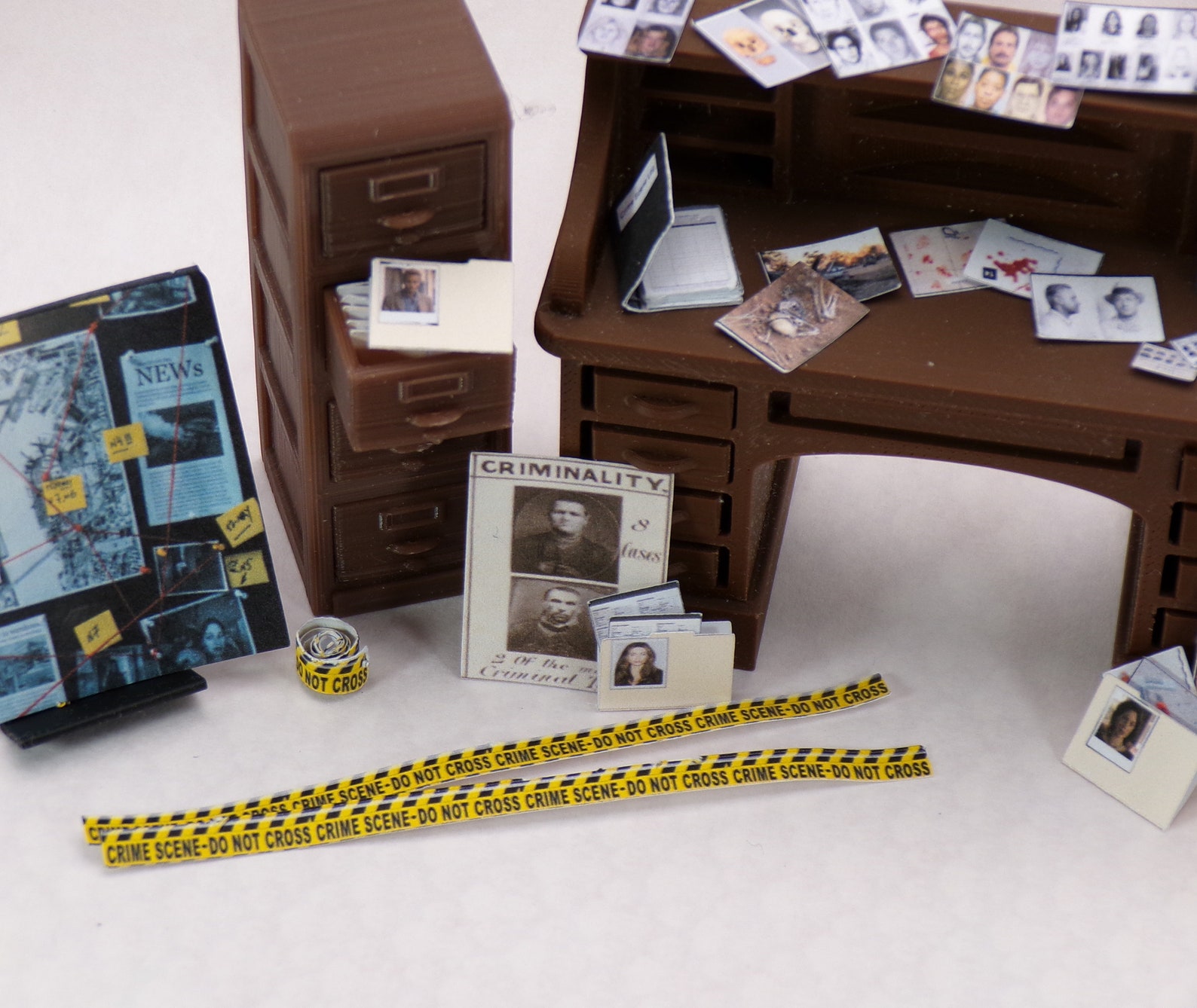 1:24 Scale Crime Scene Ephemera - Evidence, Photographs, Documents ...