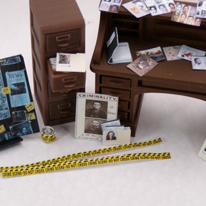 1:24 Scale Crime Scene Ephemera - Evidence, Photographs, Documents ...