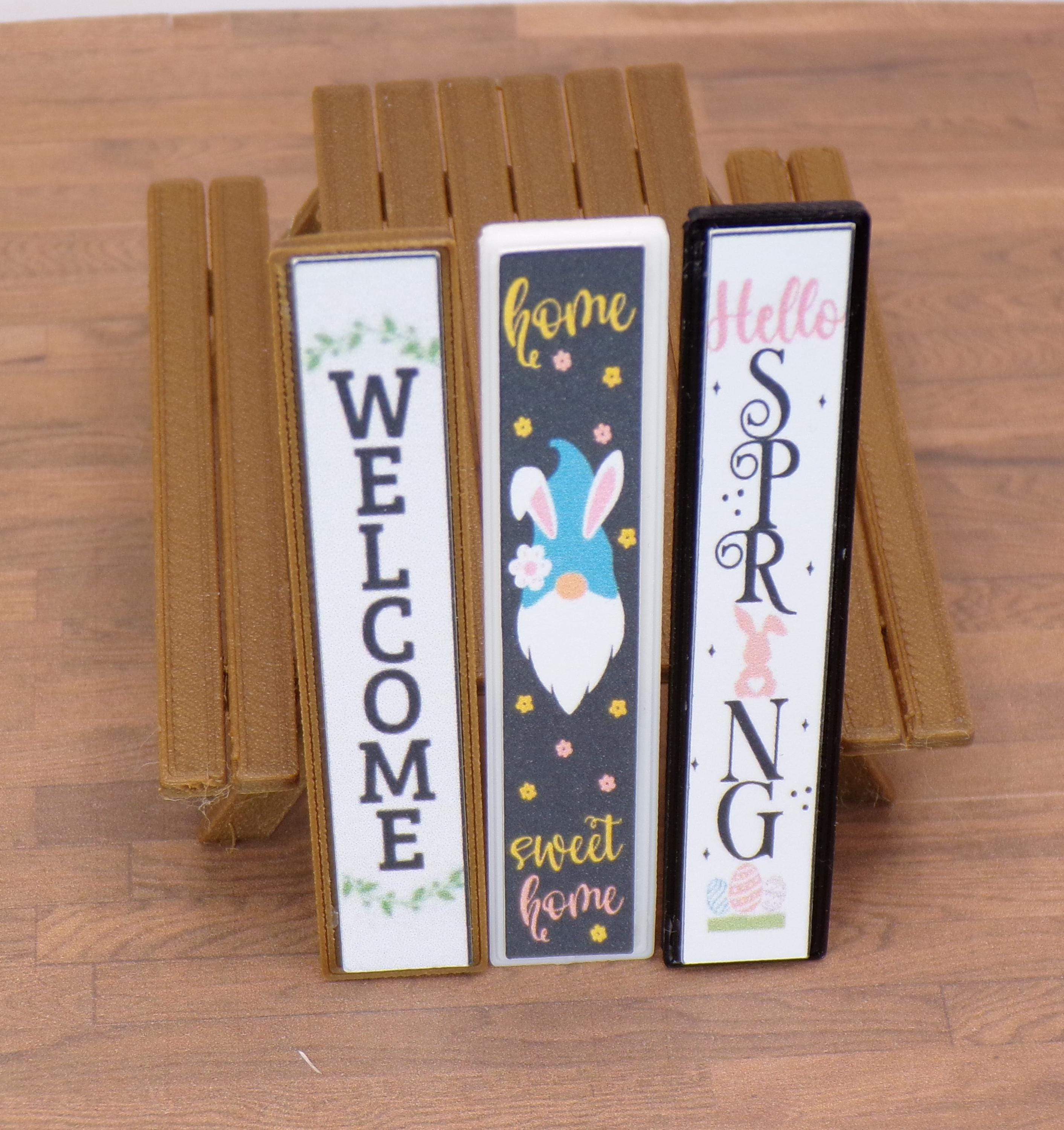 1:24 Scale Dollhouse Front Porch Signs - Over 100 Different Styles to ...