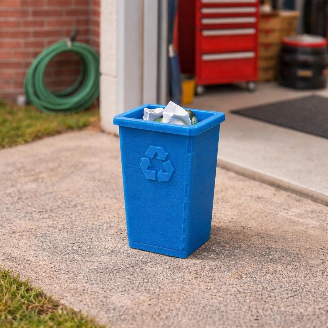 Recycle Bin – 1:24 Scale Miniature - Etsy