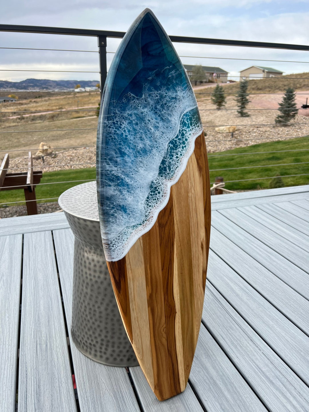 Ocean Waves Resin Surfboard - Etsy